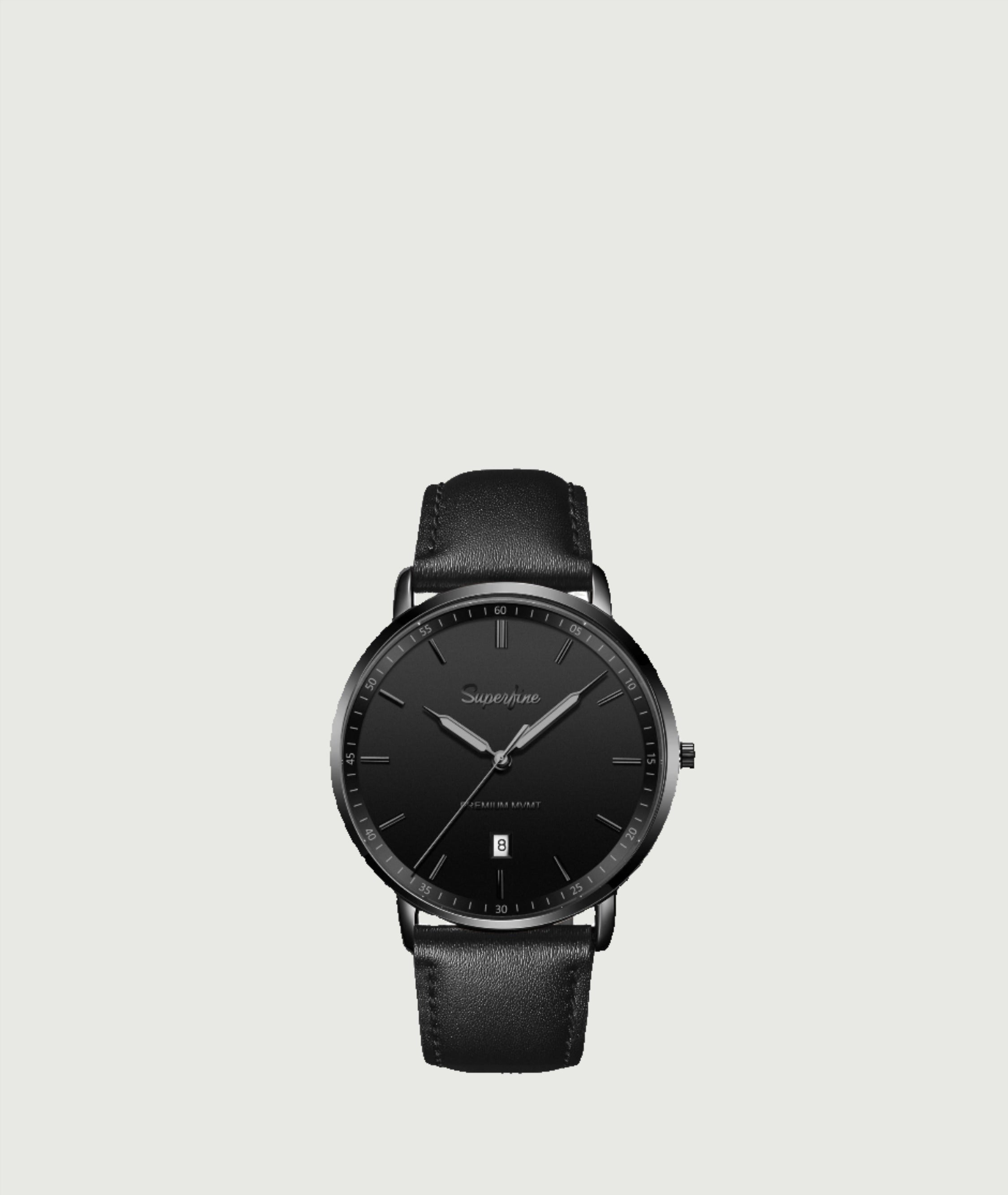 Premium Quality: Men's Leather Watch – Superfine