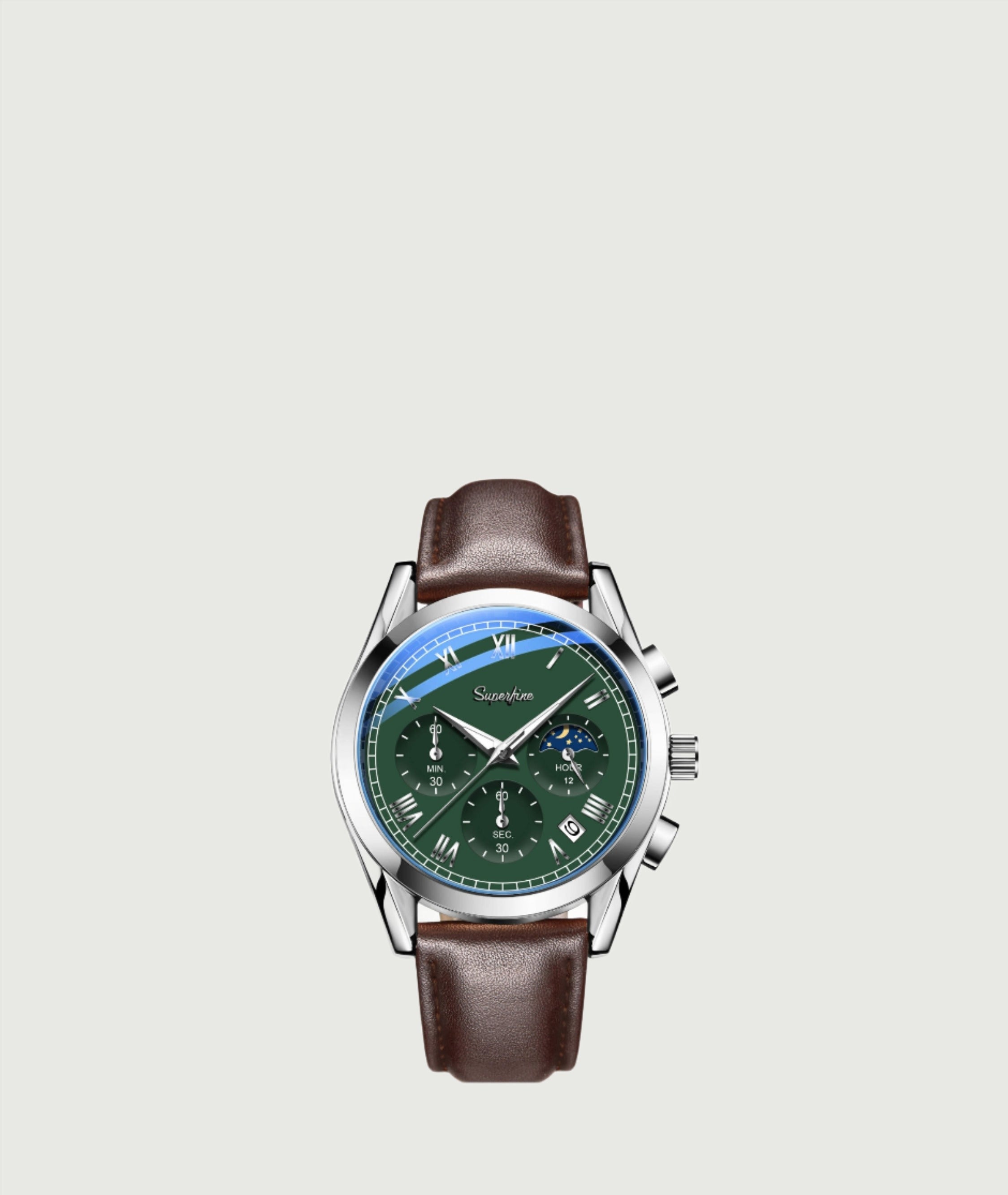 Premium Quality: Genuine Leather Watch – Superfine